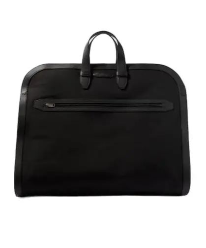 Brioni Leather-trimmed Garment Bag