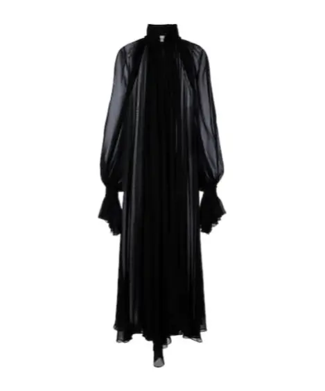 Khaite Edgar Semi-sheer Silk Tulle Midi Dress