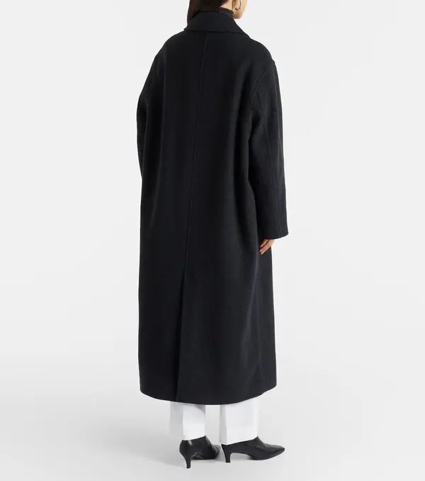 TOTEME Shield Double-breasted Wool-blend Coat