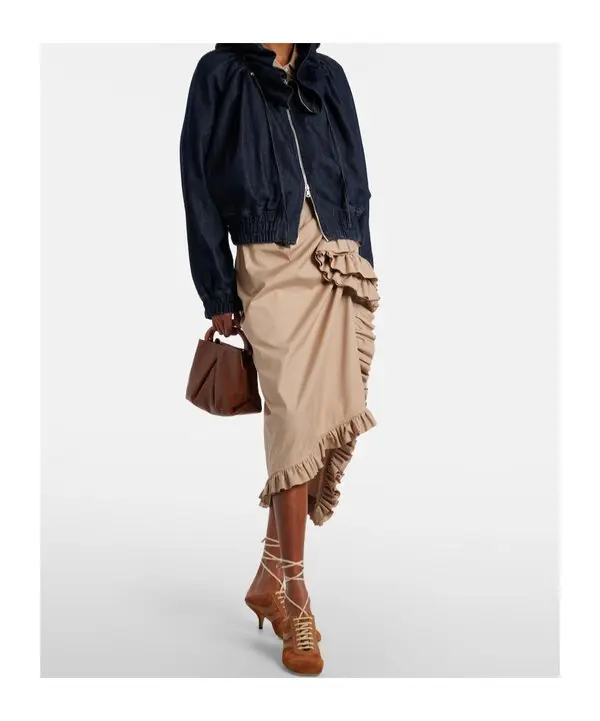 Dries Van Noten 65 Leather-trimmed Suede Mules