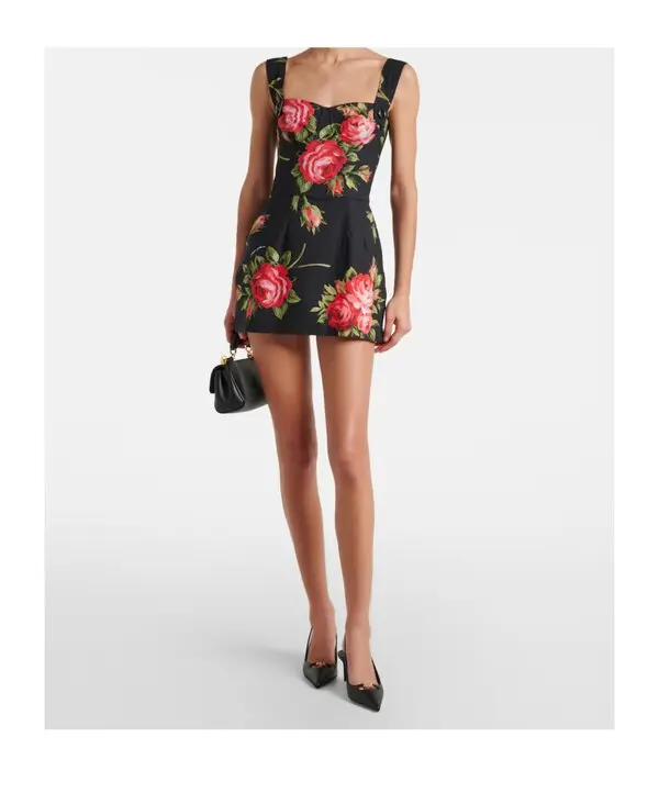 Dolce & Gabbana Floral Cotton Minidress