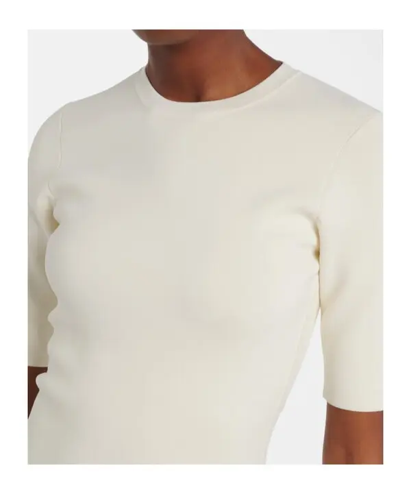 TOTEME Wool And Silk-trimmed Midi Dress