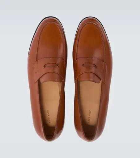 John Lobb Lopez Leather Penny Loafers