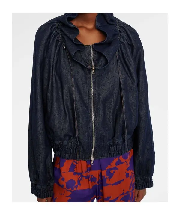 Dries Van Noten Zippered Denim Jacket