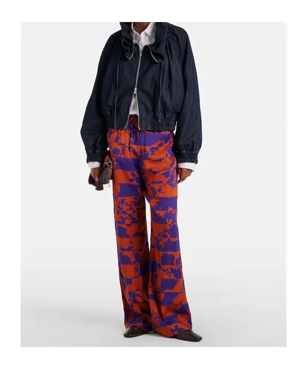 Dries Van Noten Zippered Denim Jacket