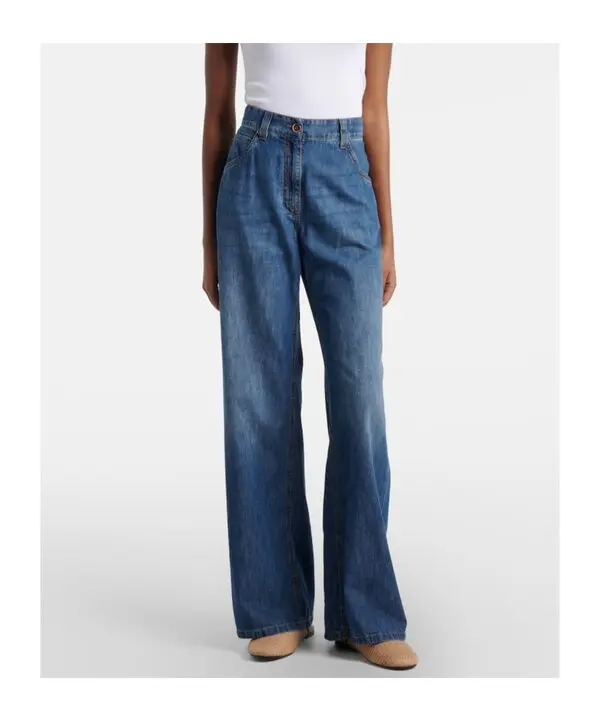 Brunello Cucinelli Wide-leg Jeans