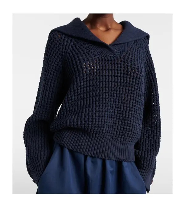 Brunello Cucinelli Cotton-blend Polo Sweater