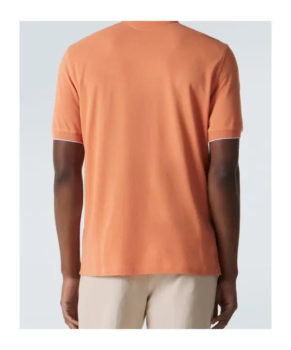 Brunello Cucinelli Logo Cotton Polo Shirt