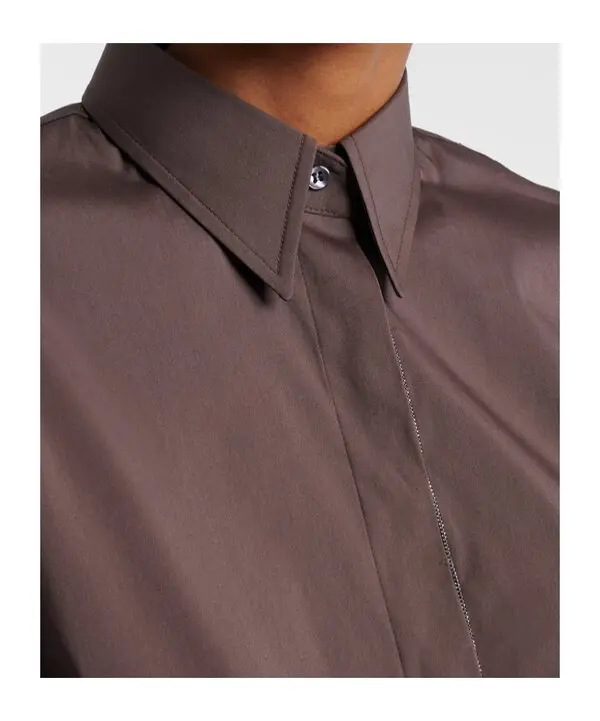 Brunello Cucinelli Monili Cotton-blend Top