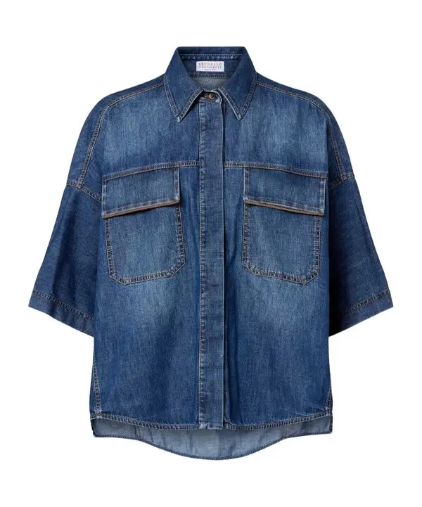 Brunello Cucinelli Denim Top