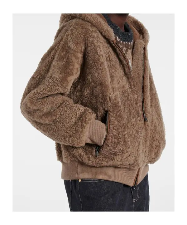 Brunello Cucinelli Shearling And Cashmere Jacket