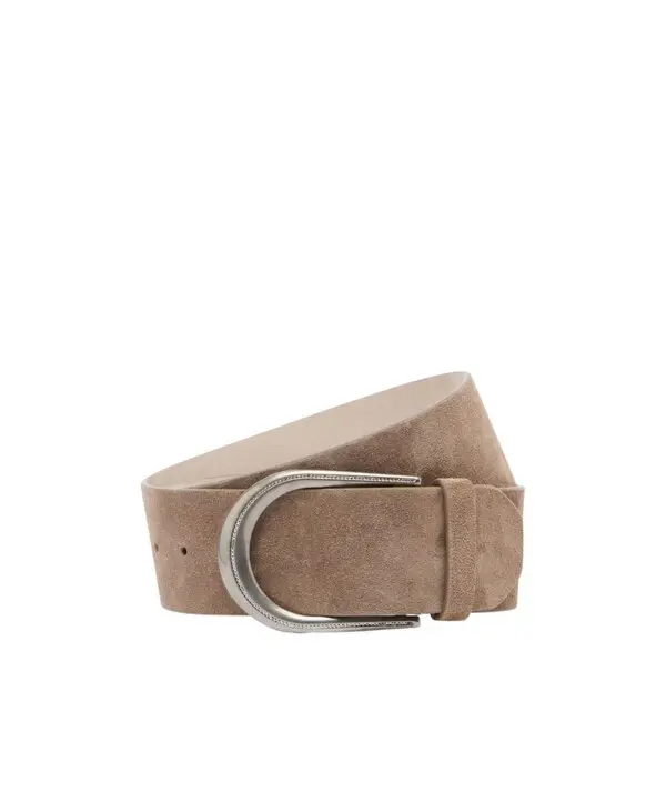Brunello Cucinelli Monili Suede Belt