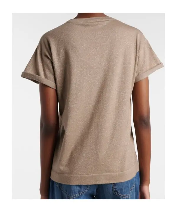Brunello Cucinelli Cashmere And Silk-blend T-shirt