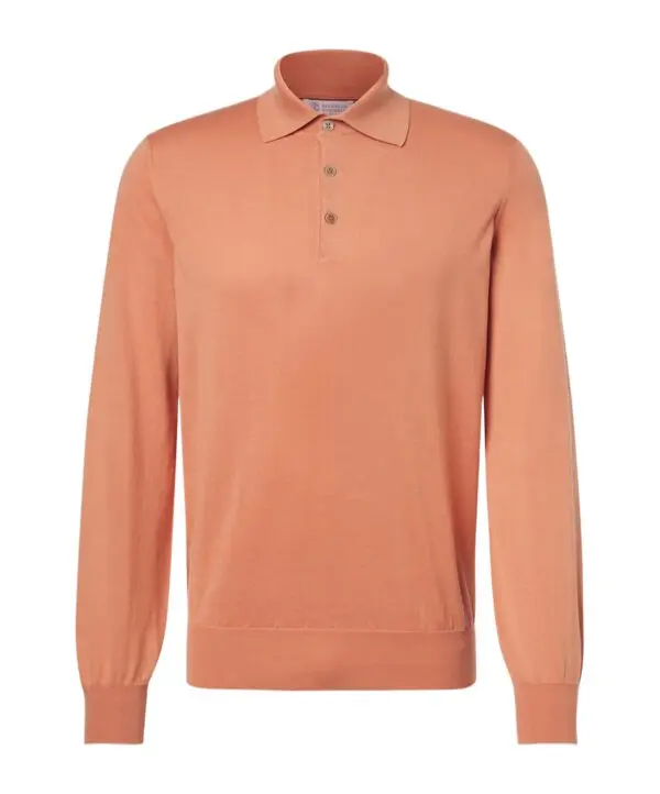 Brunello Cucinelli Cotton Polo Sweater