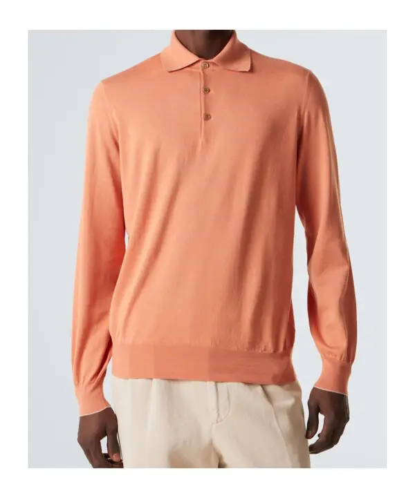 Brunello Cucinelli Cotton Polo Sweater