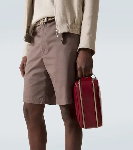 Brunello Cucinelli Leather Toiletry Bag