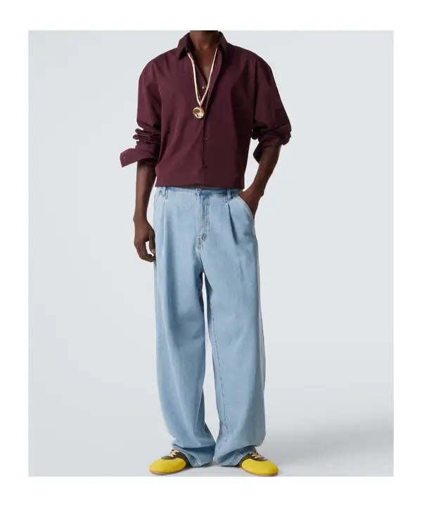 Dries Van Noten Penning High-rise Wide-leg Jeans