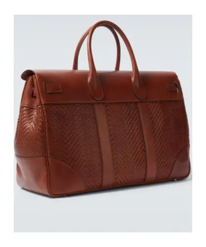 Brunello Cucinelli Country Leather Tote Bag
