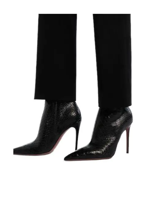 Paris Texas Effect Leather Ankle Boots