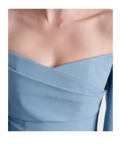 Solace London Rina Crepe And Satin Off-the-shoulder Gown