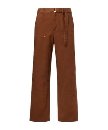 Sacai X Carhartt Wip Belted Cotton Cargo Pants - Brown