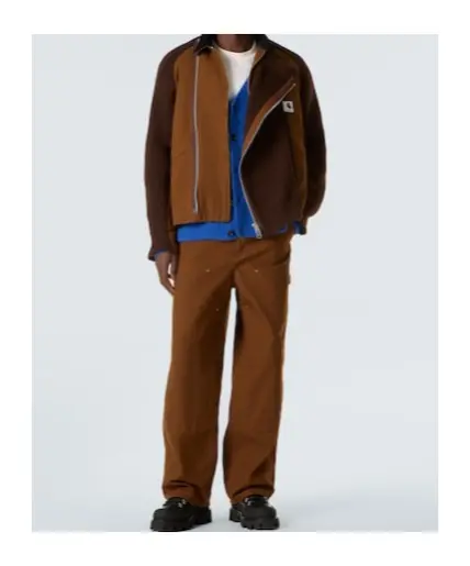 Sacai X Carhartt Wip Belted Cotton Cargo Pants