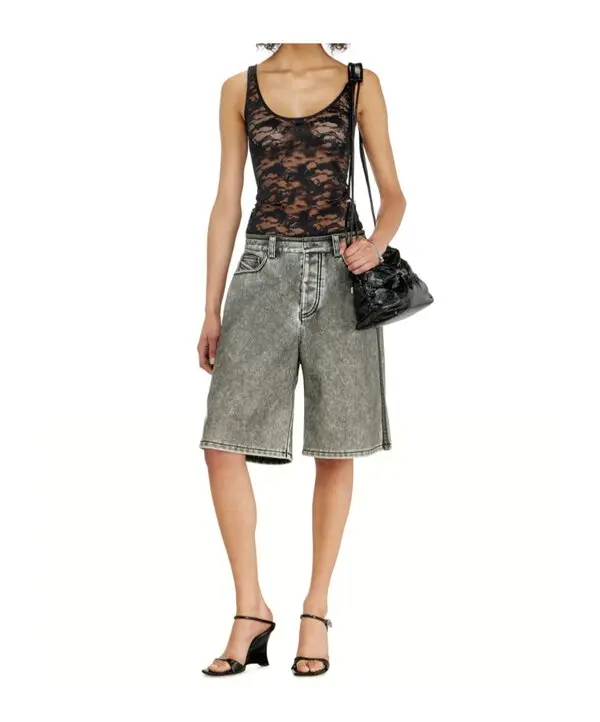 DIESEL® Camouflage-lace Top