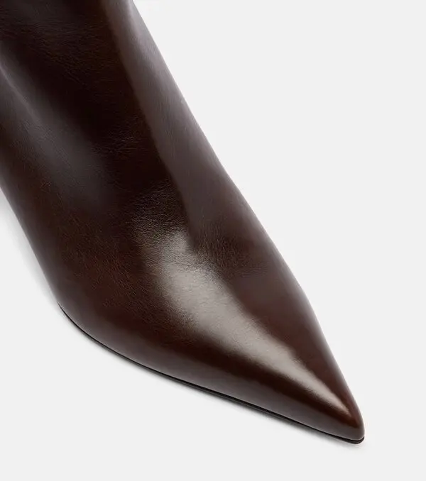 Khaite Bella 55 Leather Ankle Boots