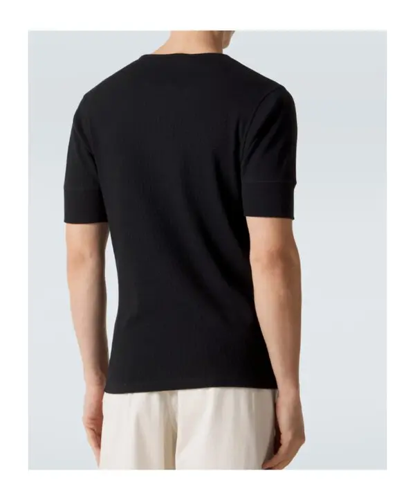 LEMAIRE Cotton And Linen Henley Shirt