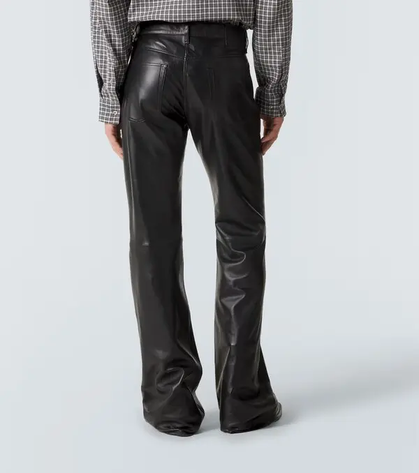 Acne Studios Leather Flared Pants