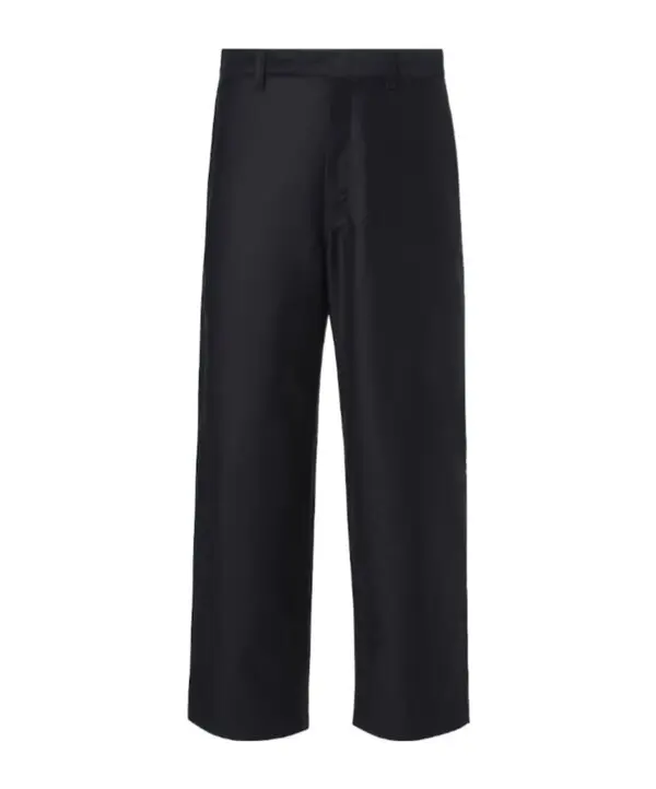 LEMAIRE Cotton Satin Suit Pants - Blue