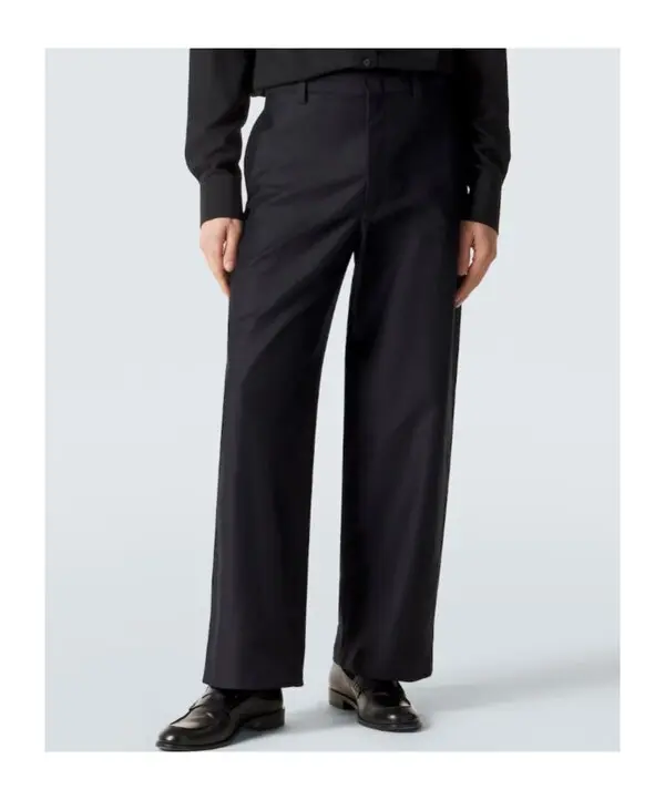 LEMAIRE Cotton Satin Suit Pants