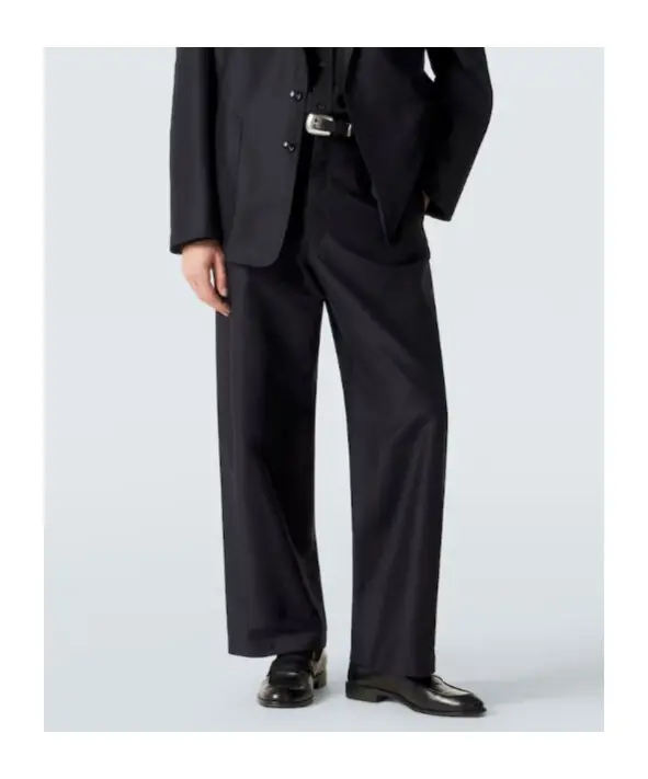 LEMAIRE Cotton Satin Suit Pants