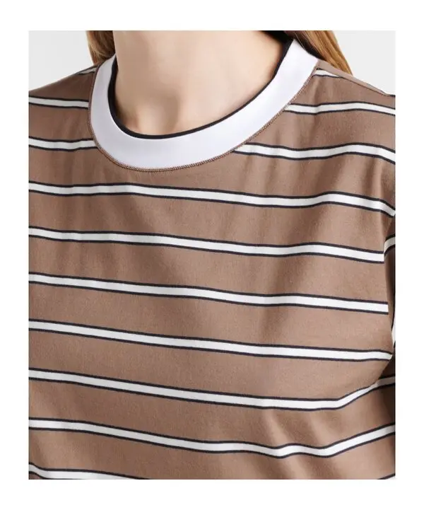 Brunello Cucinelli Striped Cotton Jersey T-shirt