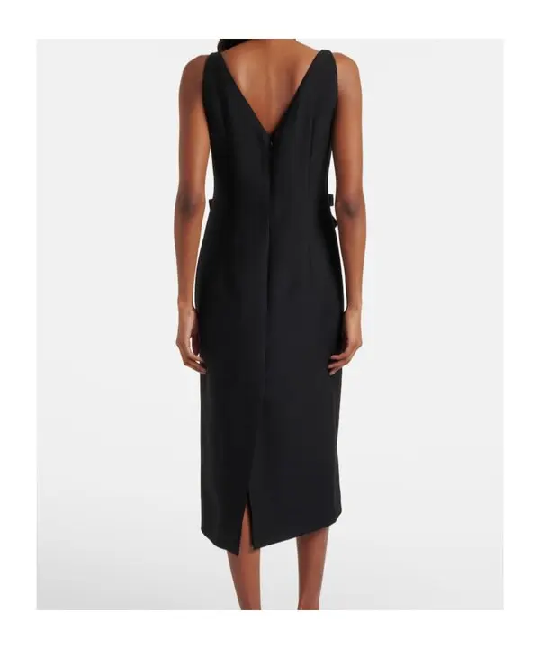 Valentino Garavani Crepe Couture Bow Detail Minidress