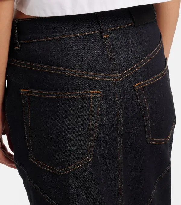 Givenchy Denim Midi Skirt