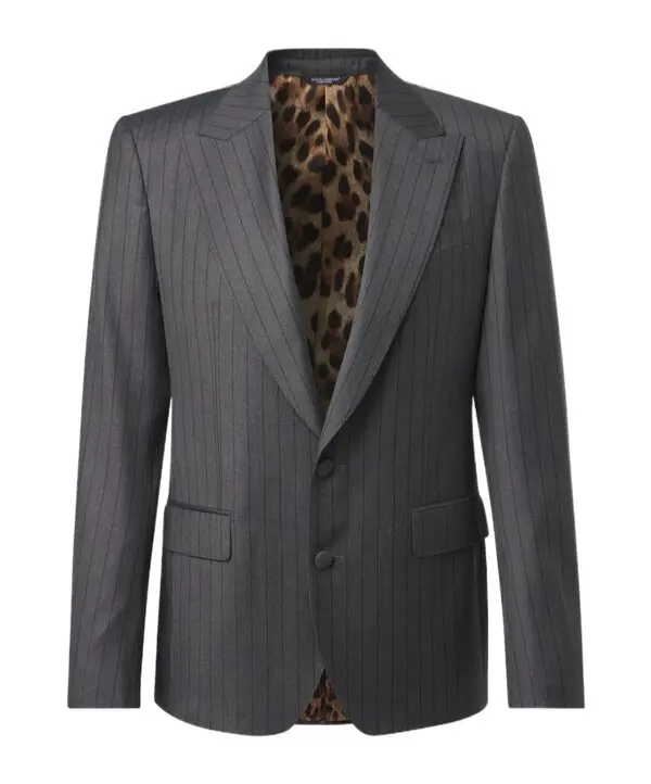 Dolce & Gabbana Pinstripe Virgin Wool Blazer