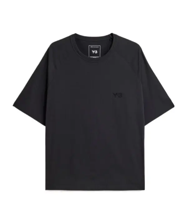 Y3 Logo-print Raglan-sleeve T-shirt - Black