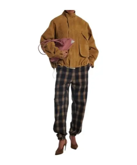 Attico Soft Suede Flight Jacket