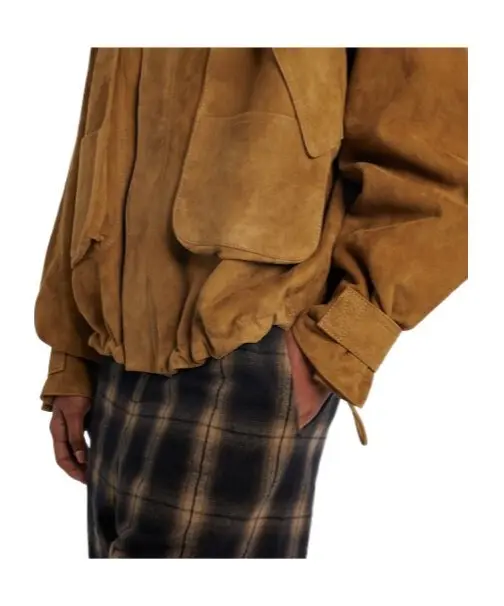 Attico Soft Suede Flight Jacket