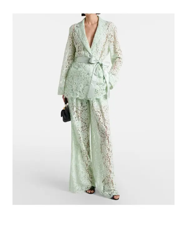 Dolce & Gabbana Lace Wide-leg Pants