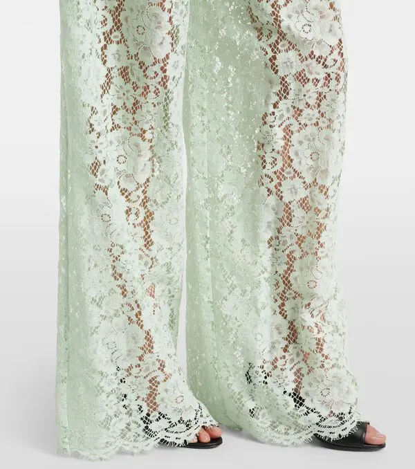 Dolce & Gabbana Lace Wide-leg Pants