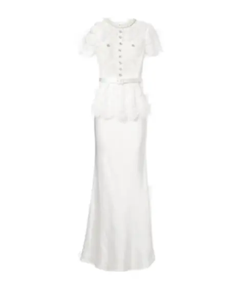 SELF-PORTRAIT Versatile And Simple Evening Dress - White