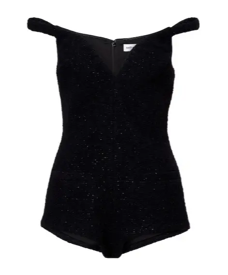 SELF-PORTRAIT Off-shoulder Romper - Black