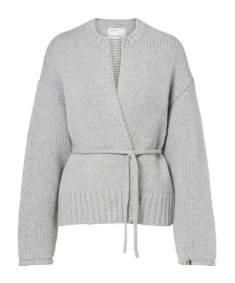 Extreme Cashmere Ginza Cashmere Wrap Cardigan - Gray