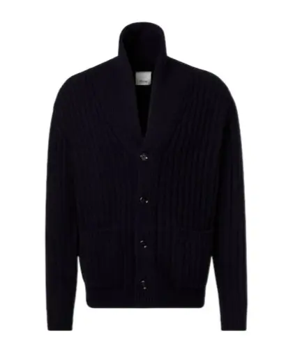 ALLUDE Ribbed-knit Wool And Cashmere Cardigan