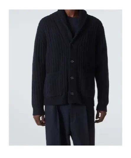 ALLUDE Ribbed-knit Wool And Cashmere Cardigan
