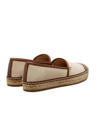 GIANVITO ROSSI Leather-trimmed Canvas Espadrilles