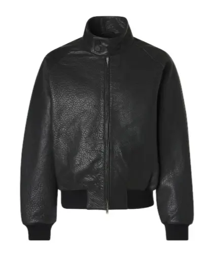 Studio Nicholson Over Leather Bomber Jacket