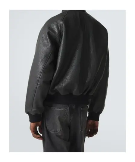 Studio Nicholson Over Leather Bomber Jacket